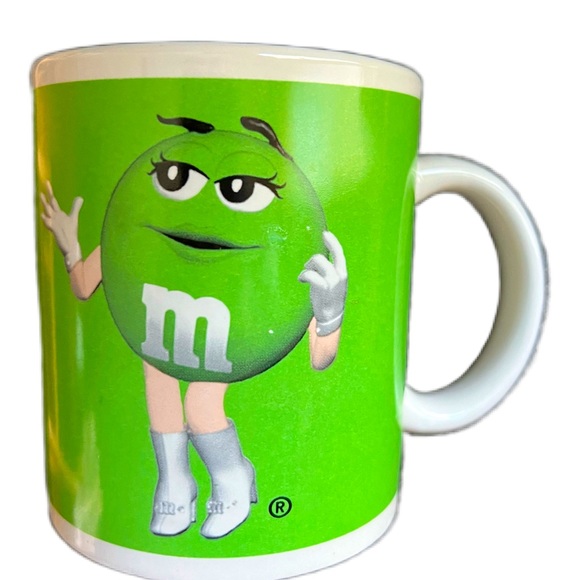 M&M Mars | Kitchen | Mm Mug Vintage Double Sided Original Design Green ...
